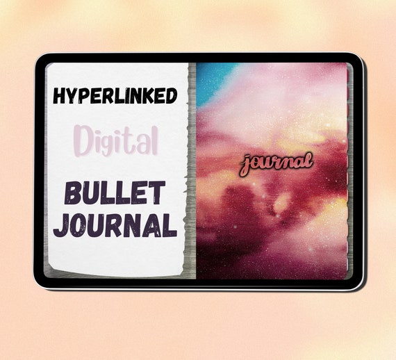 Landscape Digital Bullet Journal Style Planner Realistic Dot | Etsy