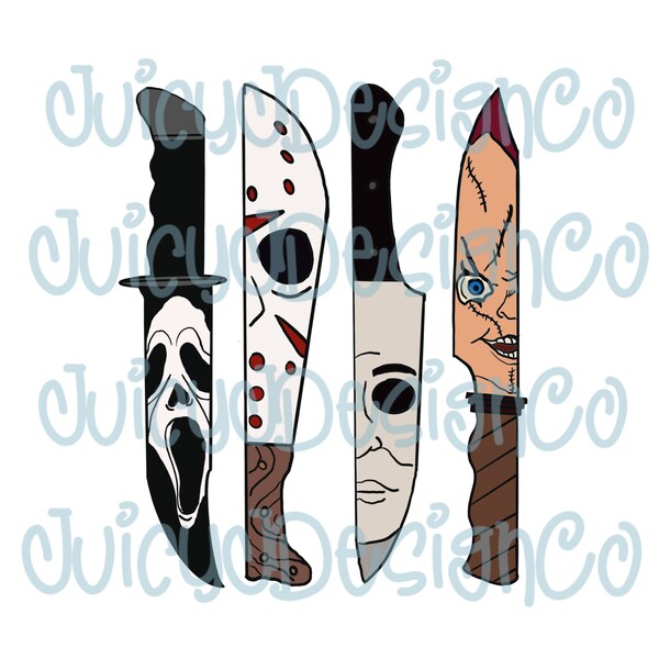 Horror Knives Png - Etsy