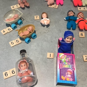 2. - Vintage Matchbox Bean Dolls, Tiny Tots Pedigree, 1980s Retro Dolls ...