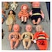 BD. - Various Vintage Dolls, German, Matchbox Baby, Hong Kong, Rubber ...
