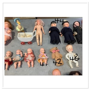 BD. - Various Vintage Dolls, German, Matchbox Baby, Hong Kong, Rubber ...
