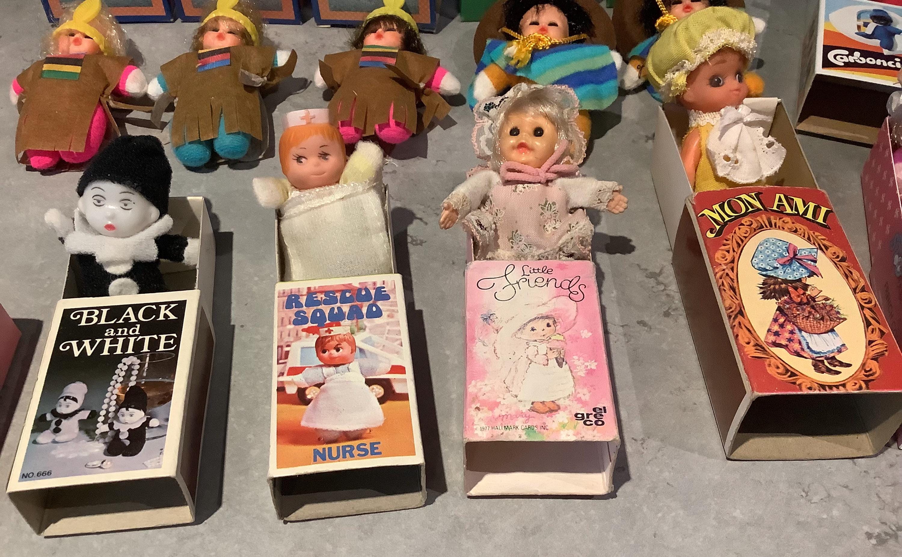 MMB. Vintage 1970s 1980s Matchbox Baby Bean Dolls, Querzola, Mon Ami ...