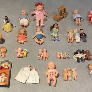 M. Vintage Antique Miniature Dolls, Celluloid,plastic,rubber, Baby ...