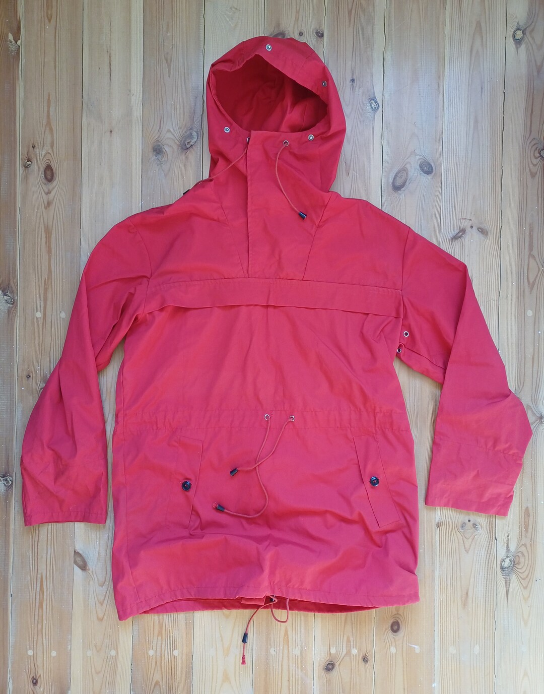 Vintage Red Anorak - Etsy