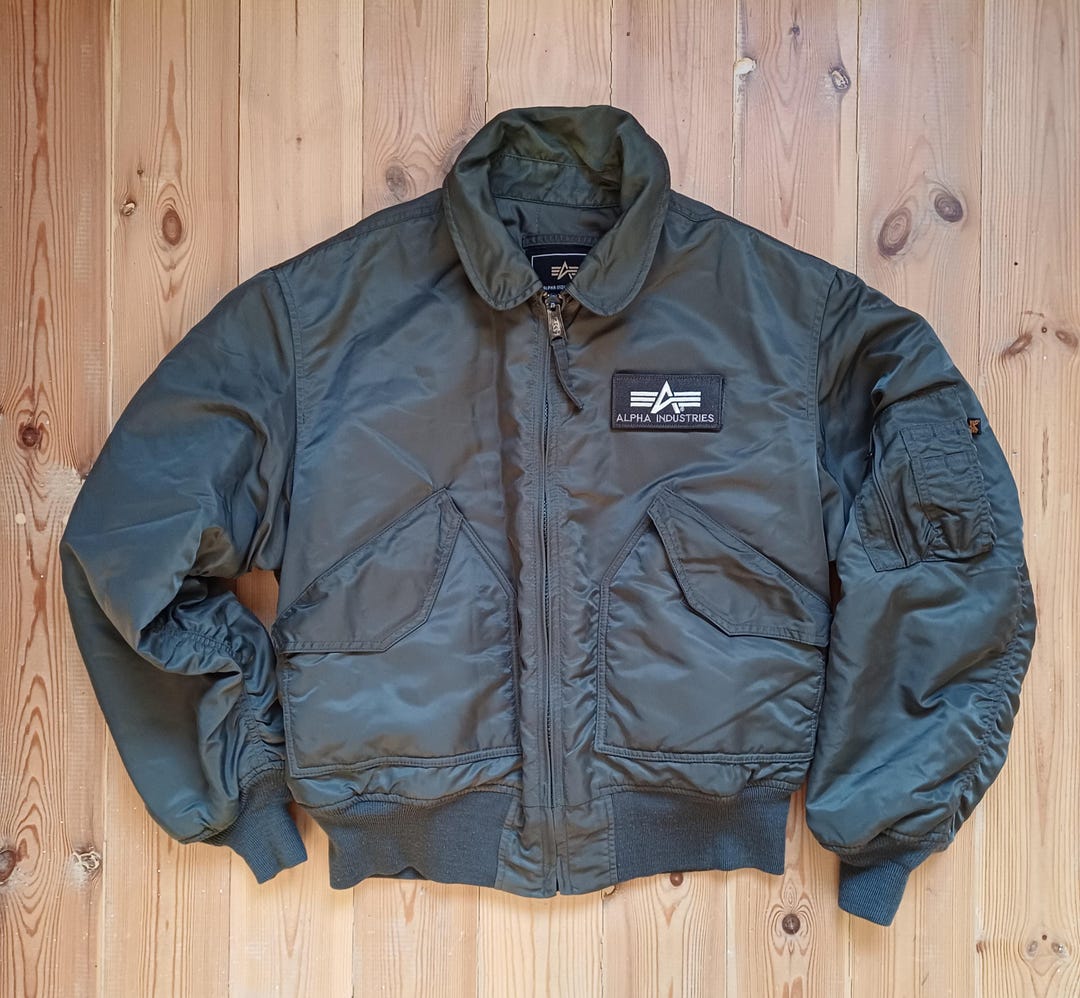 Vintage Alpha Industries Bomber Jacket - Etsy
