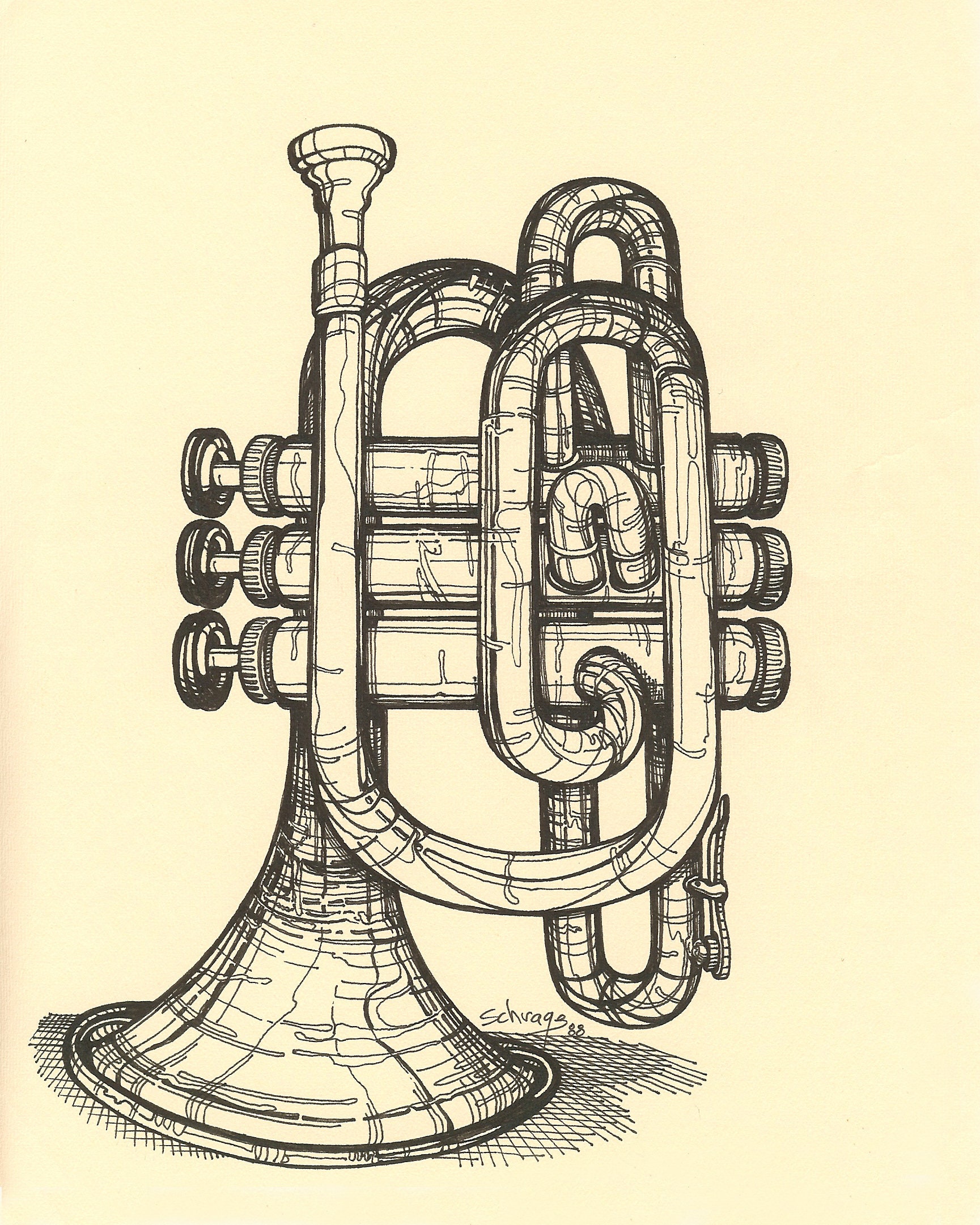 Fine Art Trumpet, Instant Download Picture Digital Printable Graphic - Etsy