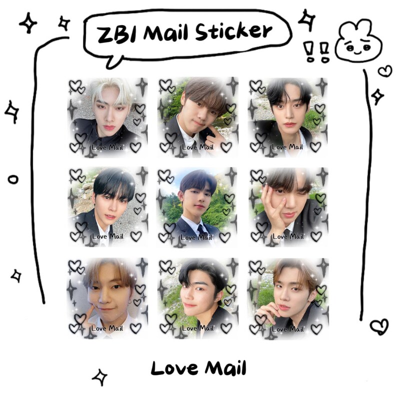 ZB1 Zerobaseone Love Mail Sticker Pack - Etsy