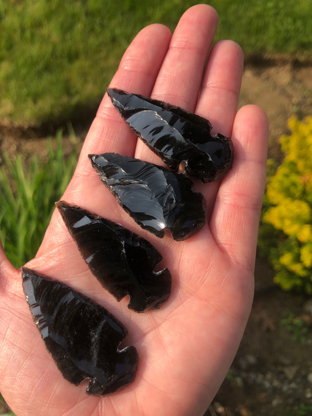 Black Obsidian Arrow Heads - Etsy