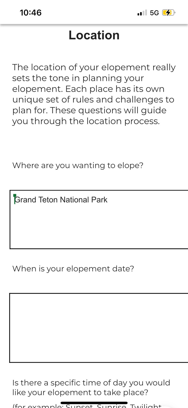 Elopement Planning Guide - Step by Step Planning - Google Doc ...