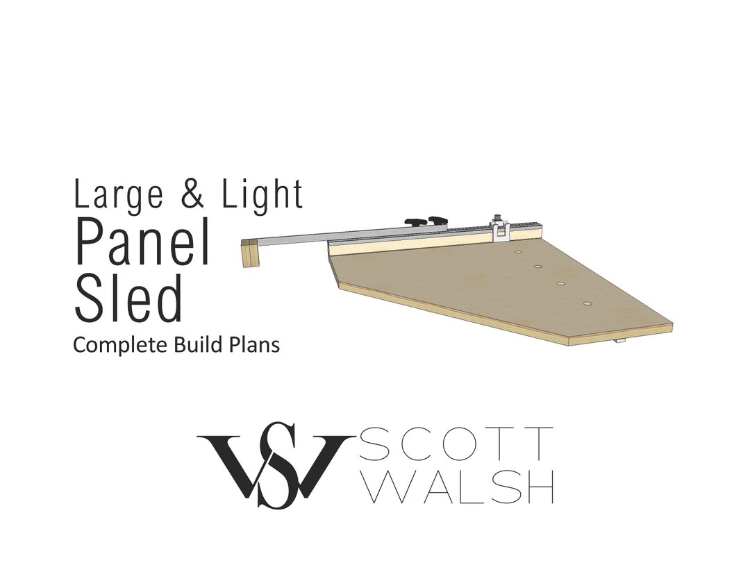 Panel Sled Large and Light Complete Build Plans - Etsy Australia
