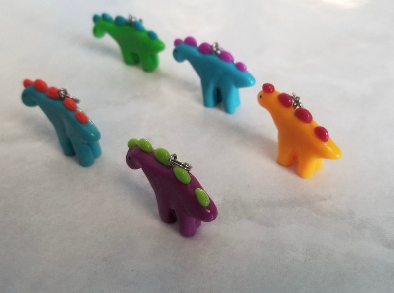 Dinosaur Charm - Handsculpted Handpainted Polymer Clay - Etsy