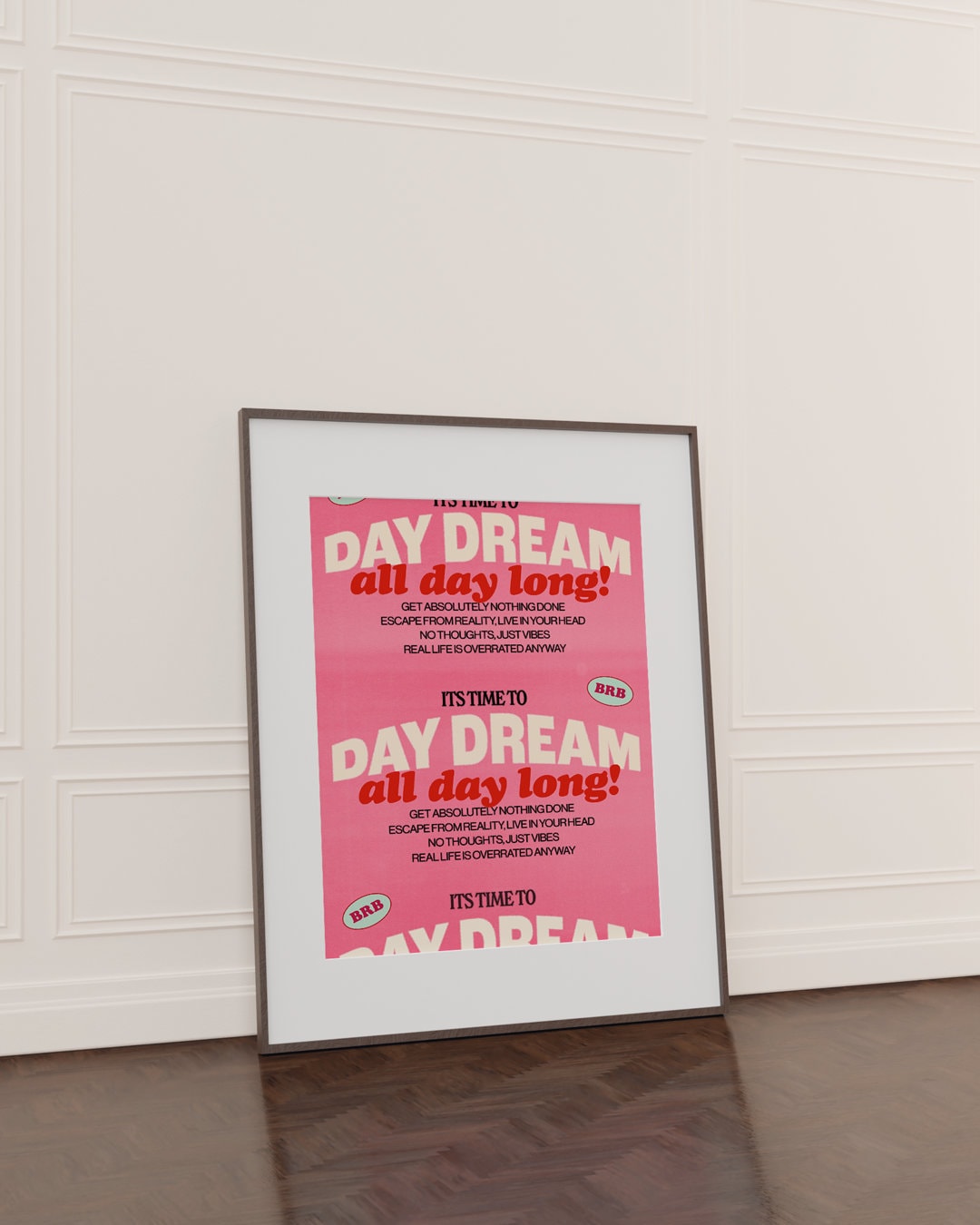 Daydream DIGITAL Download Print Typography Poster Pink - Etsy
