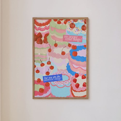 Pastel Spots Poster - Etsy