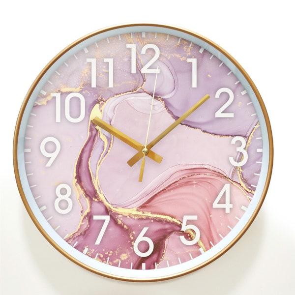 Purple Wall Clock - Etsy