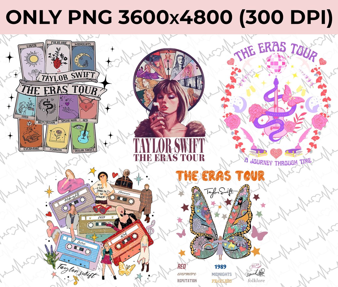 The Eras Tour Png Bundle 5 Files Png, Swift Png, the Eras Tour 2023 Png ...