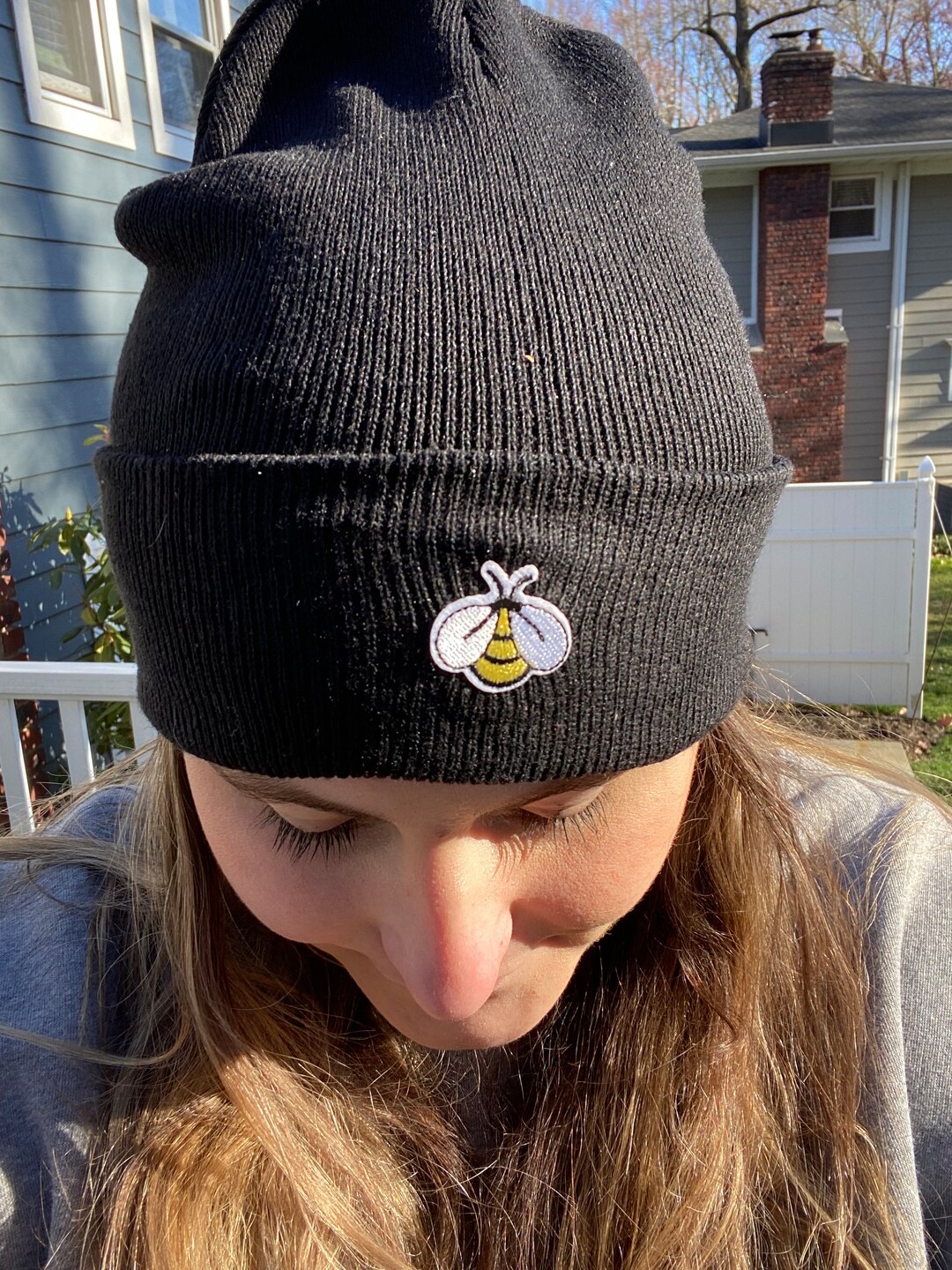 Bee Beanie, Bumble Bee Beanie, Queen Bee Hat, Winter Beanie, Gifts for ...
