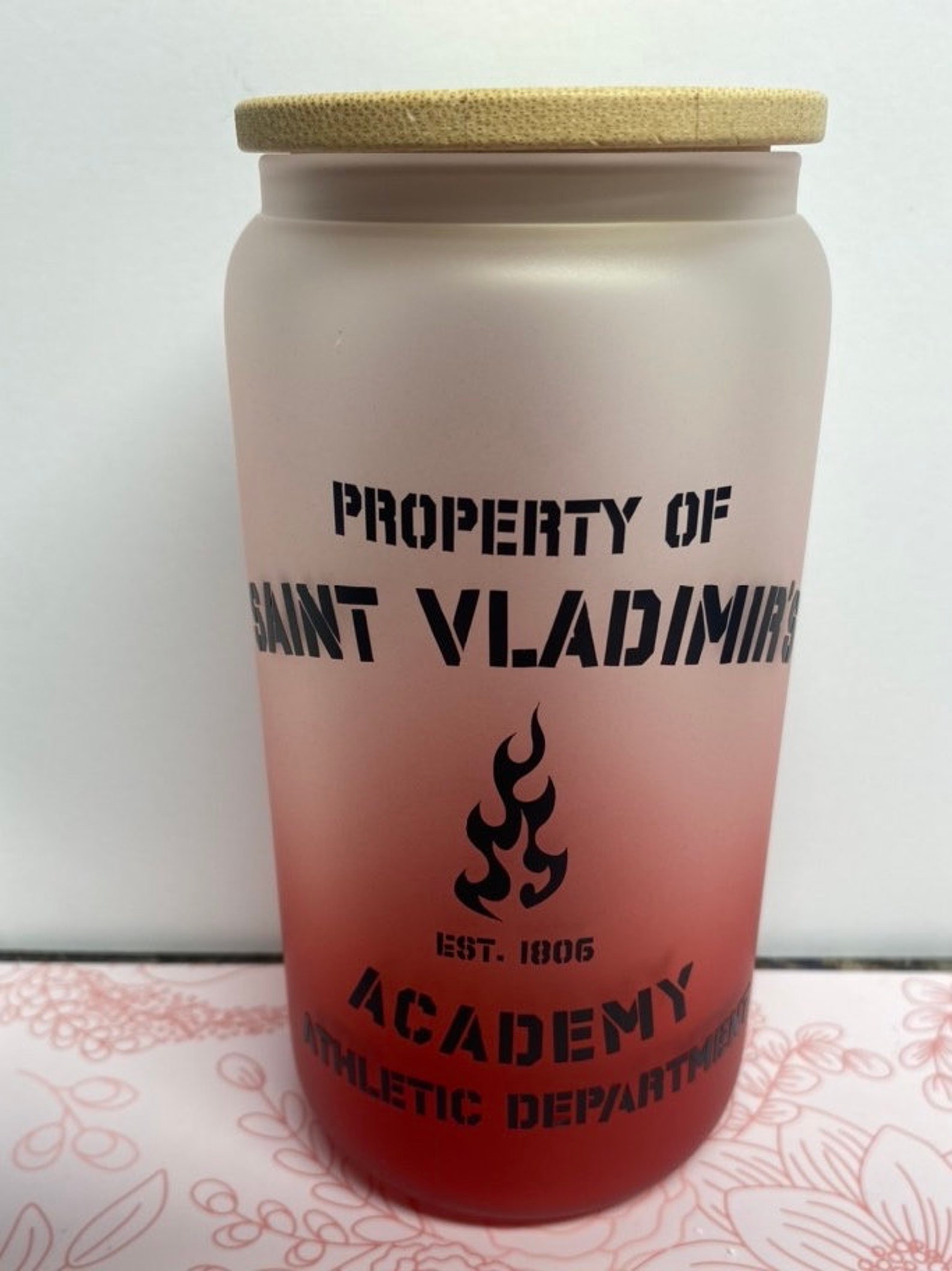 Vampire Academy Beer Can Glass - 16oz., Vampire Academy Tumbler, Saint ...