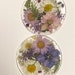 Pressed Flower Car Coasters, Set of 2, Floral Car Coasters, Car ...