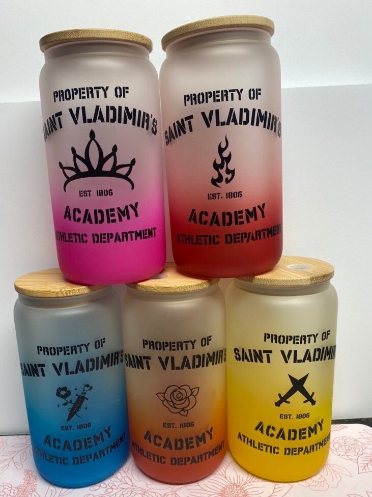 Vampire Academy Beer Can Glass - 16oz., Vampire Academy Tumbler, Saint ...