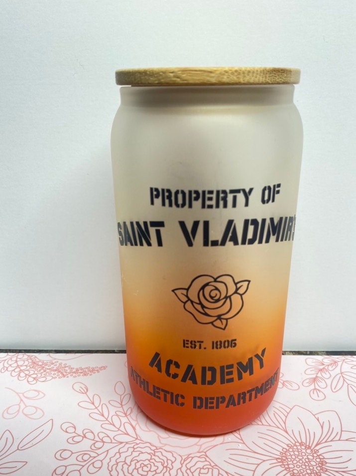 Vampire Academy Beer Can Glass - 16oz., Vampire Academy Tumbler, Saint ...