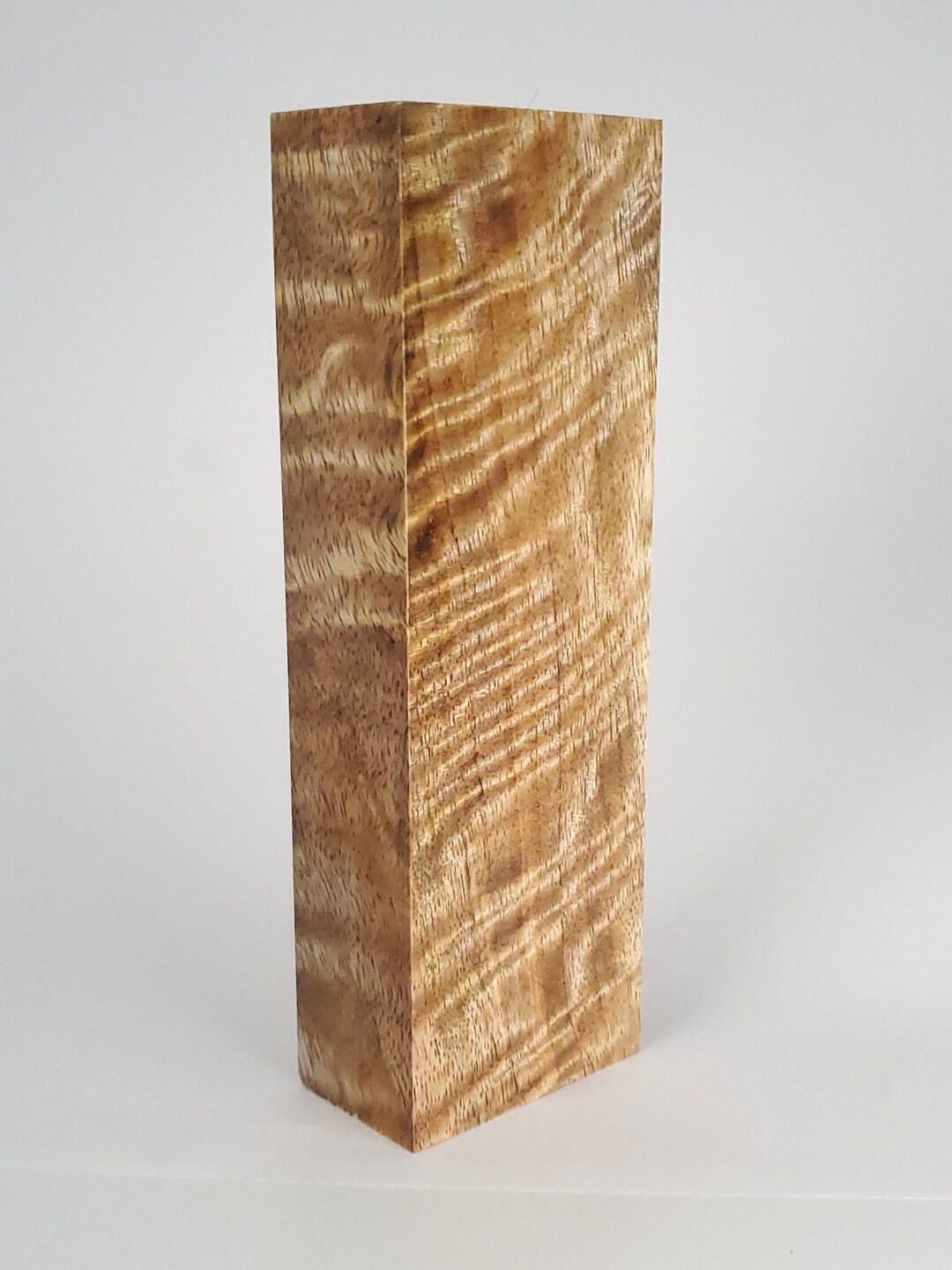 Stabilized Curly Mango Block | Knife Handle Material | Pen Turning ...