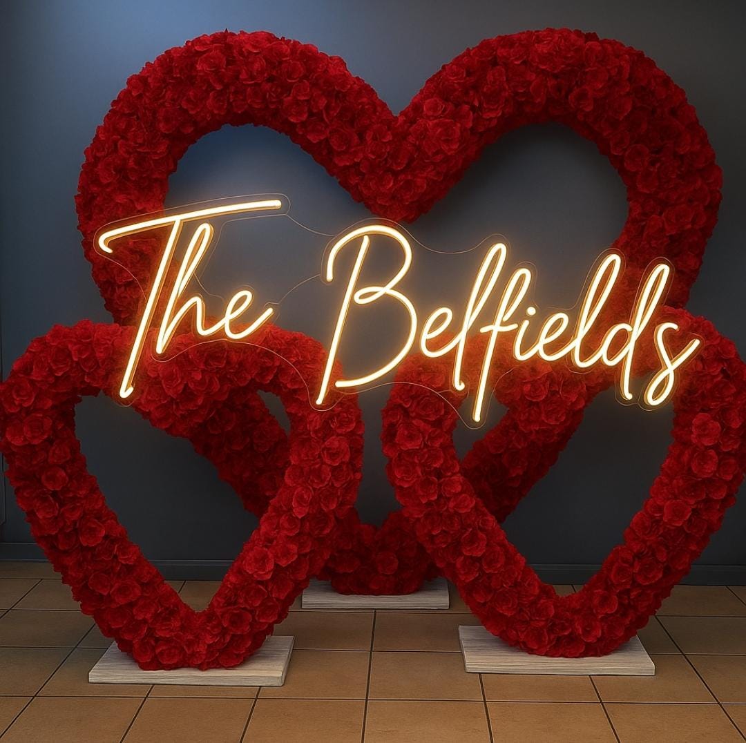 Personalized Neon Wedding Sign, Wedding Decor, Wall Decor, Name Neon ...