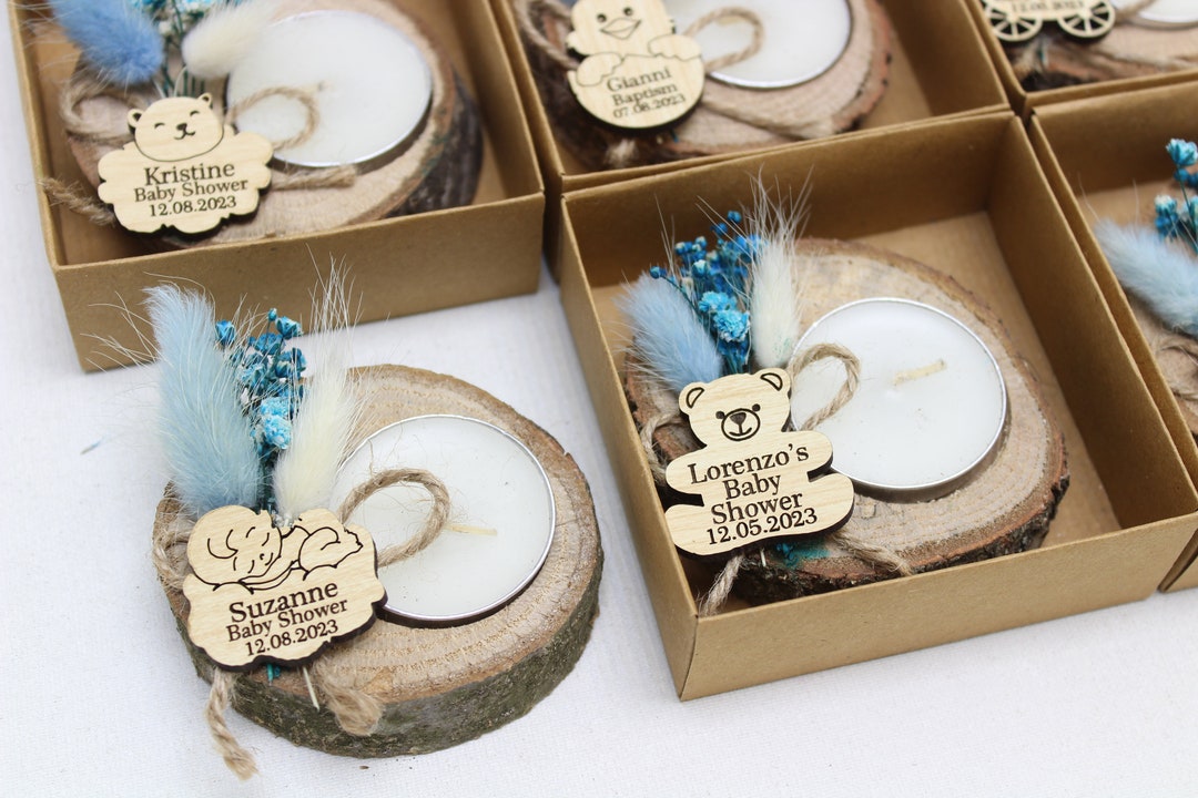 Baby Shower Candles, Baby Shower Favors for Guests, Personalized ...
