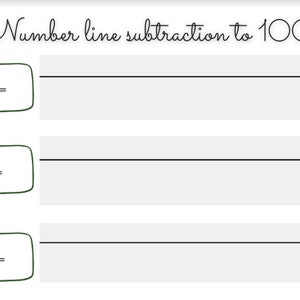 2 and 3 Digit Addition and Subtraction Practice Bundle Using Number ...