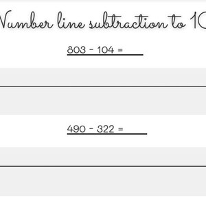 2 and 3 Digit Addition and Subtraction Practice Bundle Using Number ...