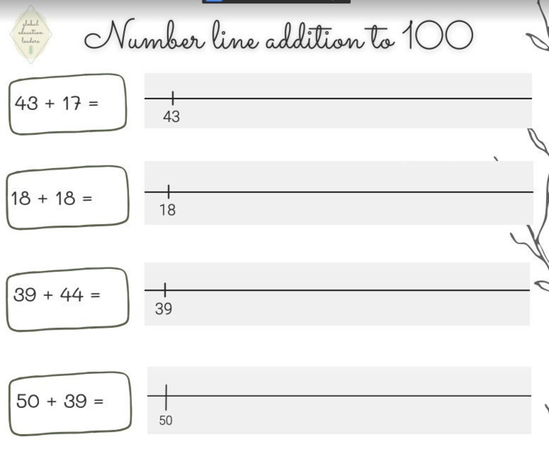 2 and 3 Digit Addition and Subtraction Practice Bundle Using Number ...
