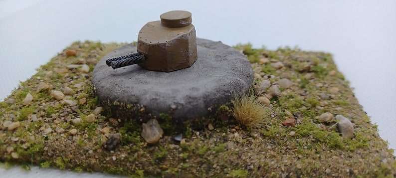 28mm Mini Machine Gun Tobruk. - Etsy