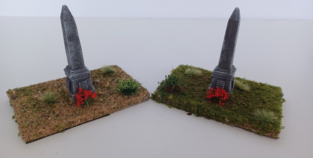 28mm Scale Obelisk, Handmade Terrain Base - Etsy
