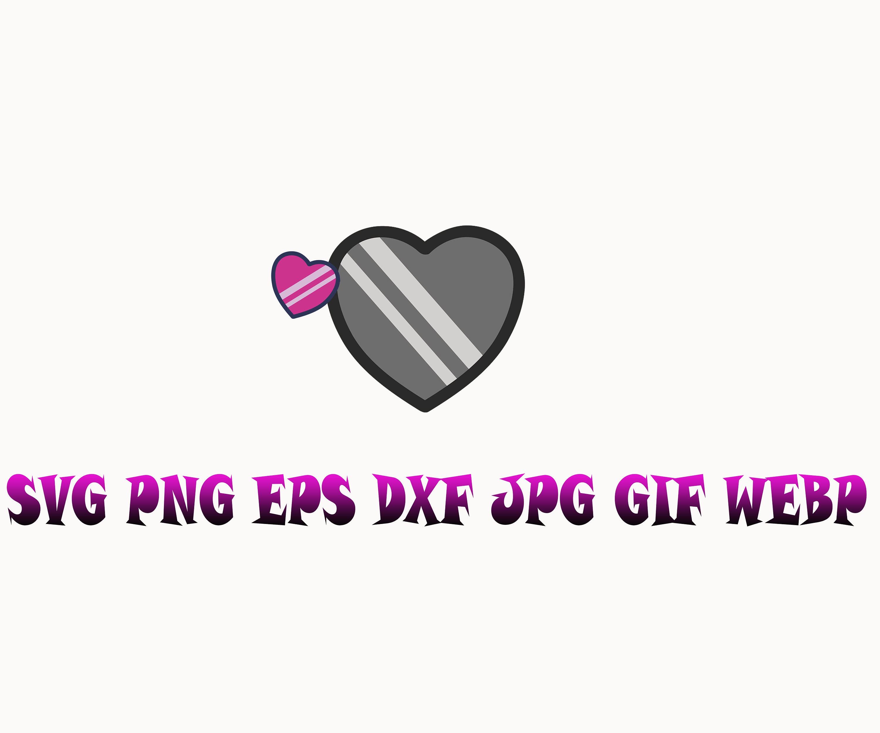 Heart 7 Instant Downloads Webpsvgpngepsdxfjpggif Digital - Etsy