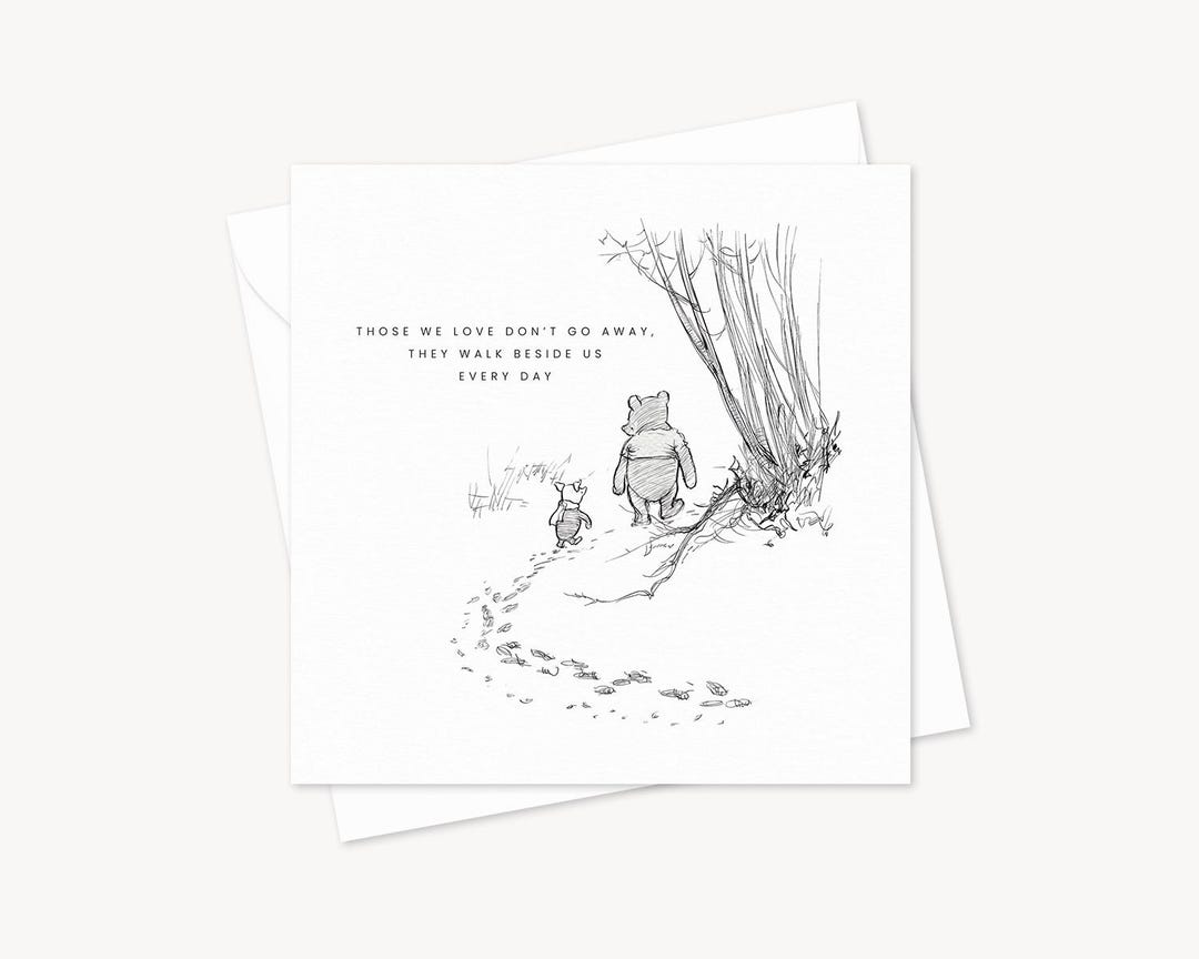 Winnie the Pooh Sympathy Card | Thinking of You | Bereavement Card ...