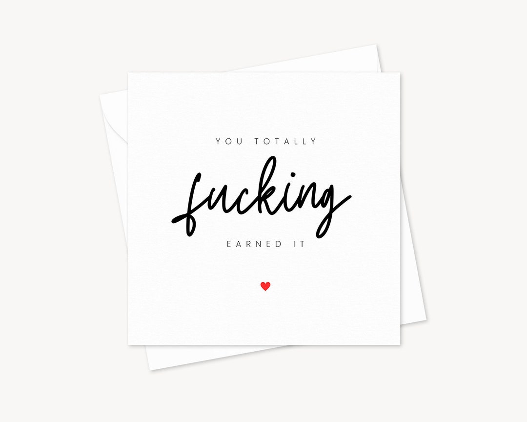 Funny New Job Card Good Luck Card Congrats Card Well Done Card You Got ...