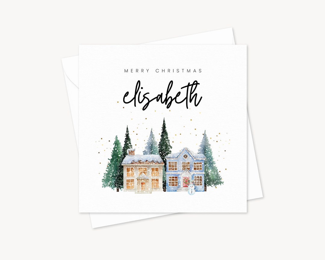Personalised Christmas Card | Name Festive Gift | Special Person ...