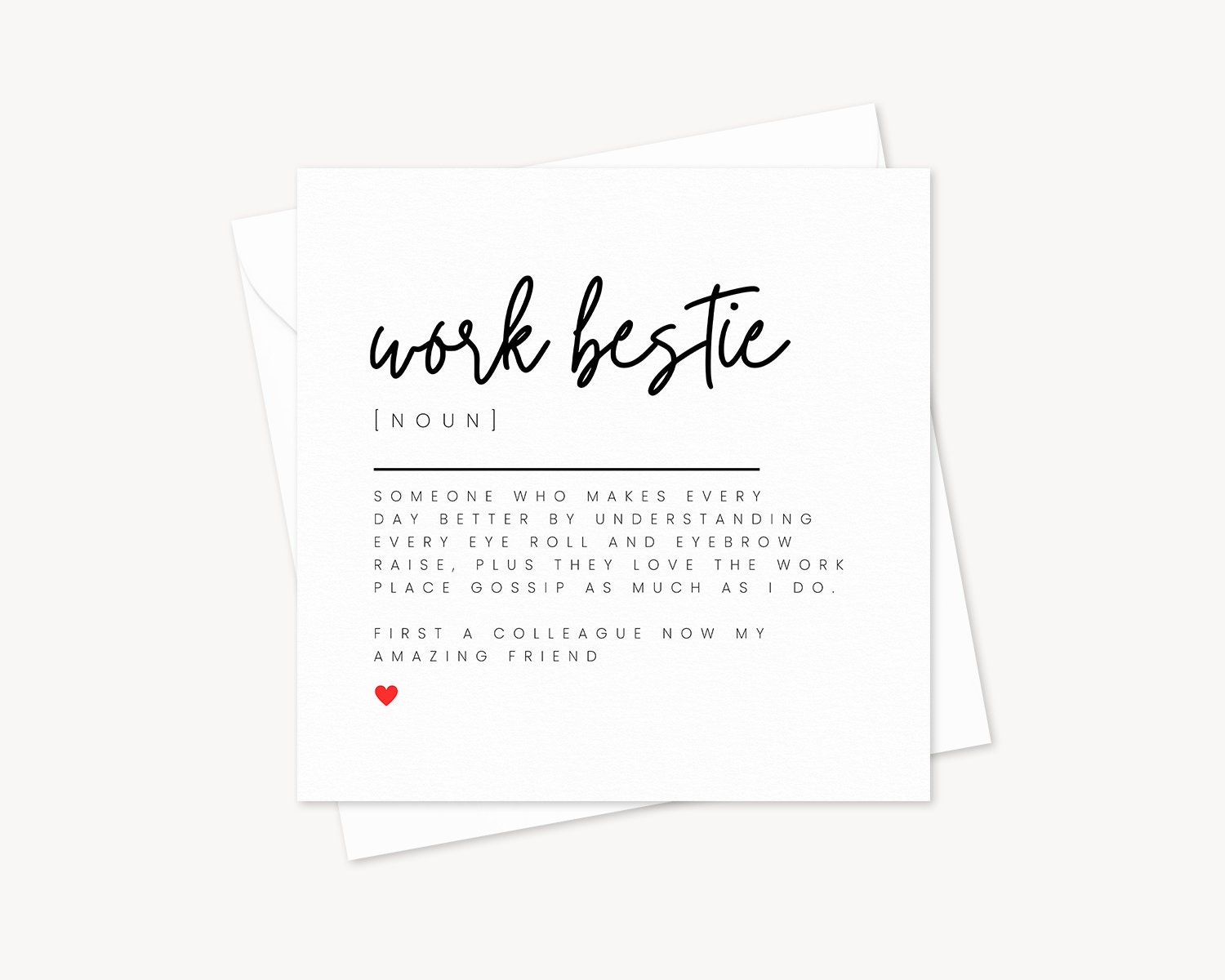 Work Bestie New Job Card | You Can Do It Card | New Job Good Luck ...