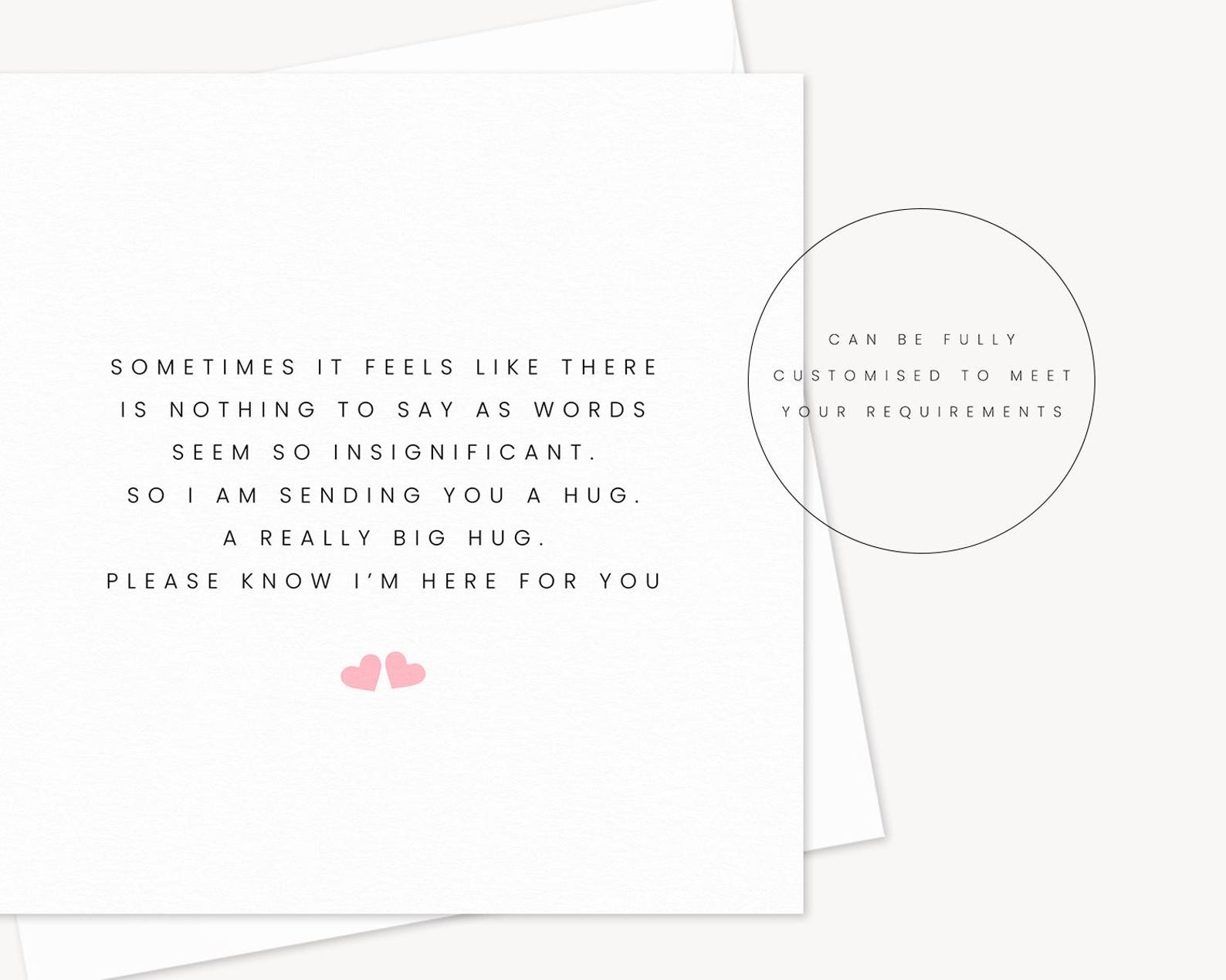 Sending You A Big Hug | Sympathy Gift | Stay Strong | Bereavement Card ...