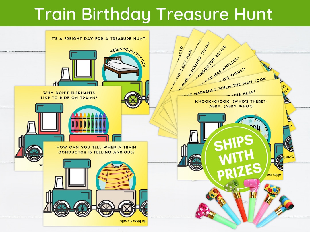 Train Scavenger Hunt for Kids Train Birthday Indoor Scavenger - Etsy