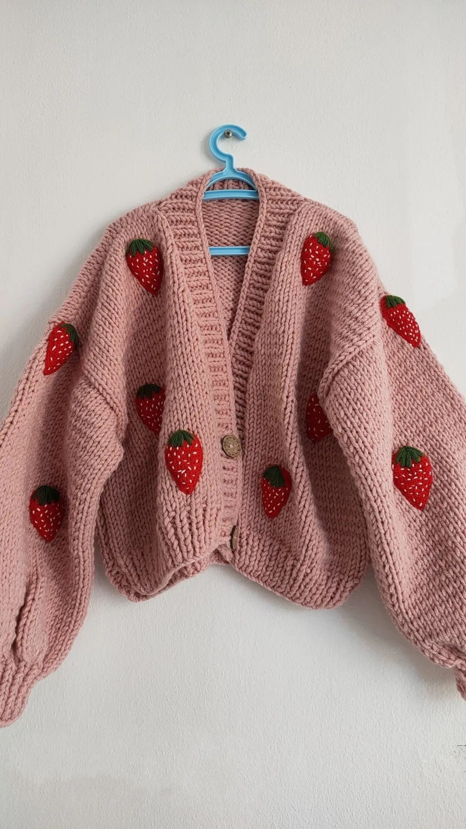 Cardigan&sweater-strawberry Cardigan - Strawberry Pullover - Fruit ...