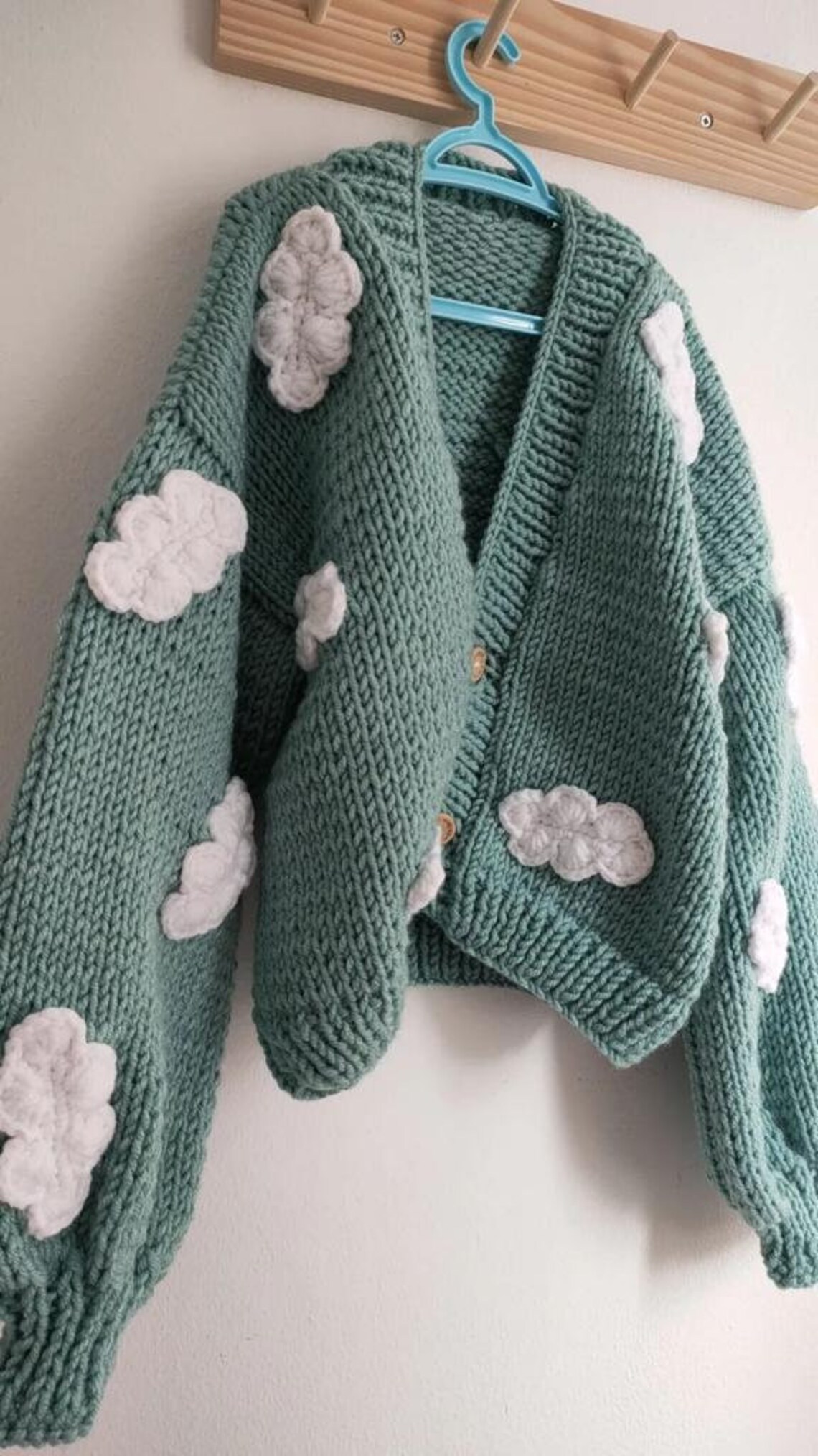 Cloudy Cardigan Cloud Sweater Cloudy Pullover & Cloud - Etsy