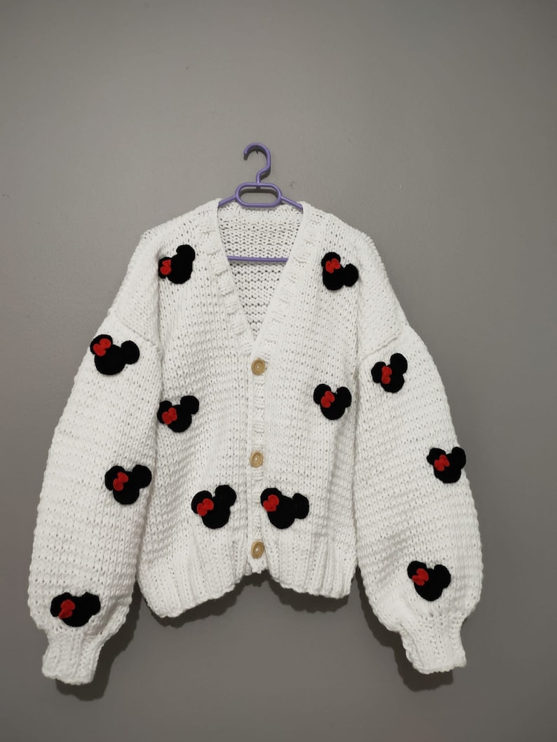 Cardigan&sweater-mickey Mouse Cardigan Minnie Mouse Pullover - Etsy