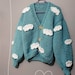 Cloudy Cardigan - Cloud Sweater - Cloudy Pullover & Cloud Knitted Crop ...