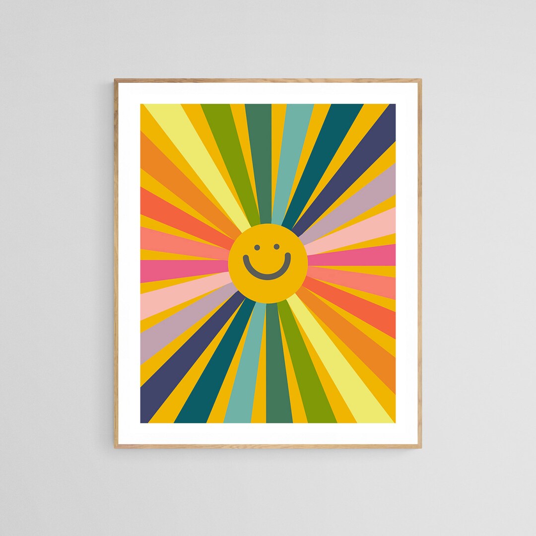 Smile Sunshine Rainbow Art Print Sunshine Print Sunshine - Etsy