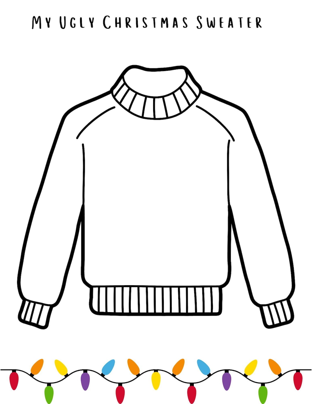 Winter Christmas Printable Activity Bundle for Kids! Design an Ugly ...