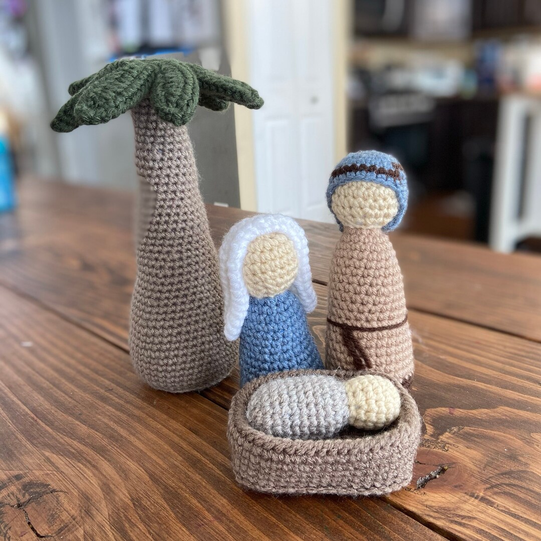 Handmade Crochet Holy Family - Etsy