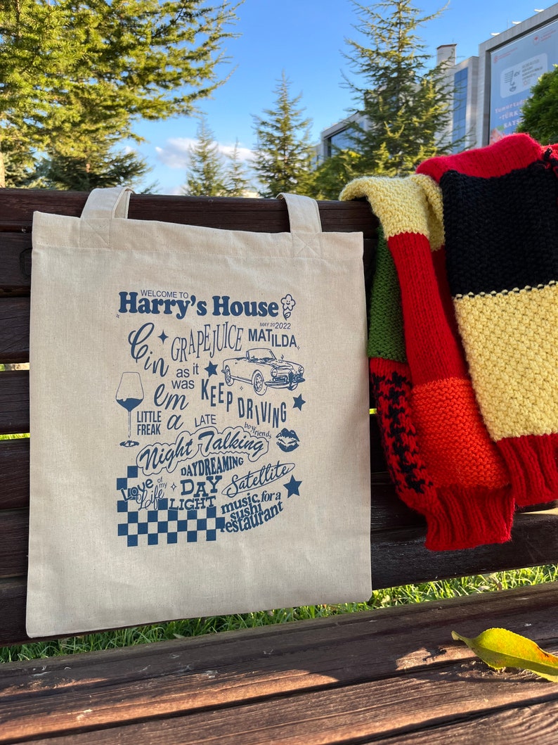 Harry Styles Tote Bag Harrys House Album Harry Styles Merch - Etsy
