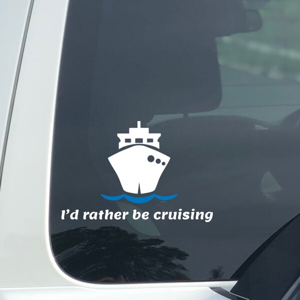 Cruise Ship Car Decal - Etsy