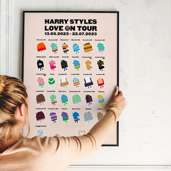 Harry Styles Love on Tour 2023 Poster - Etsy