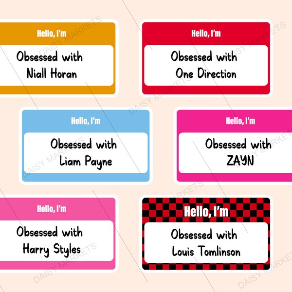 One direction stickers - Etsy France